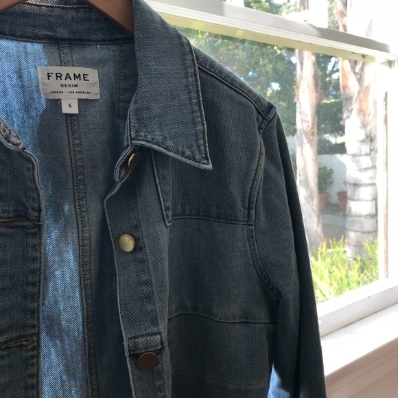 Frame Denim | Jackets & Coats | Frame Le Patchwork Denim Jacket | Poshmark